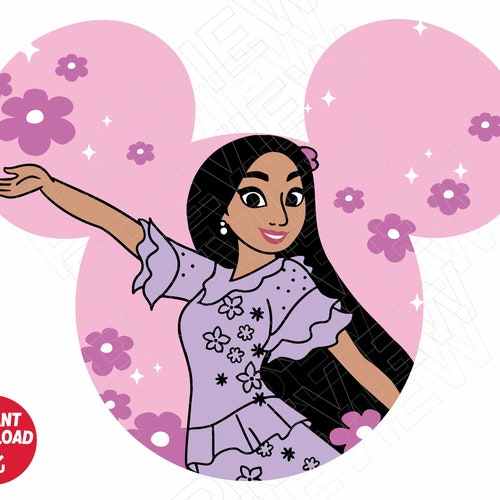 Encanto Isabela SVG Png Clipart Cut File Design Layered by - Etsy