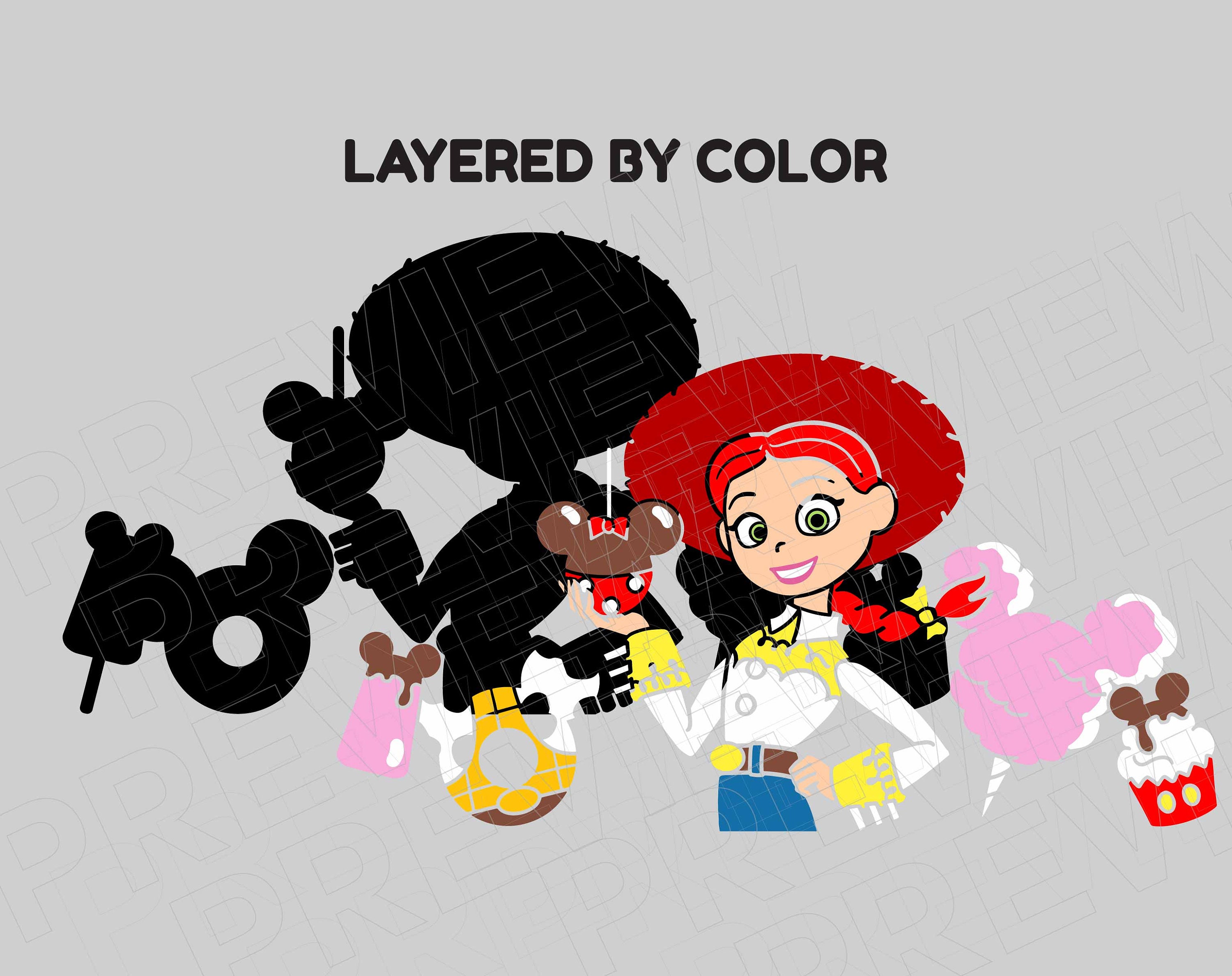 Jessie Toy Story SVG dxf png clipart snacks cut file layered - Etsy México