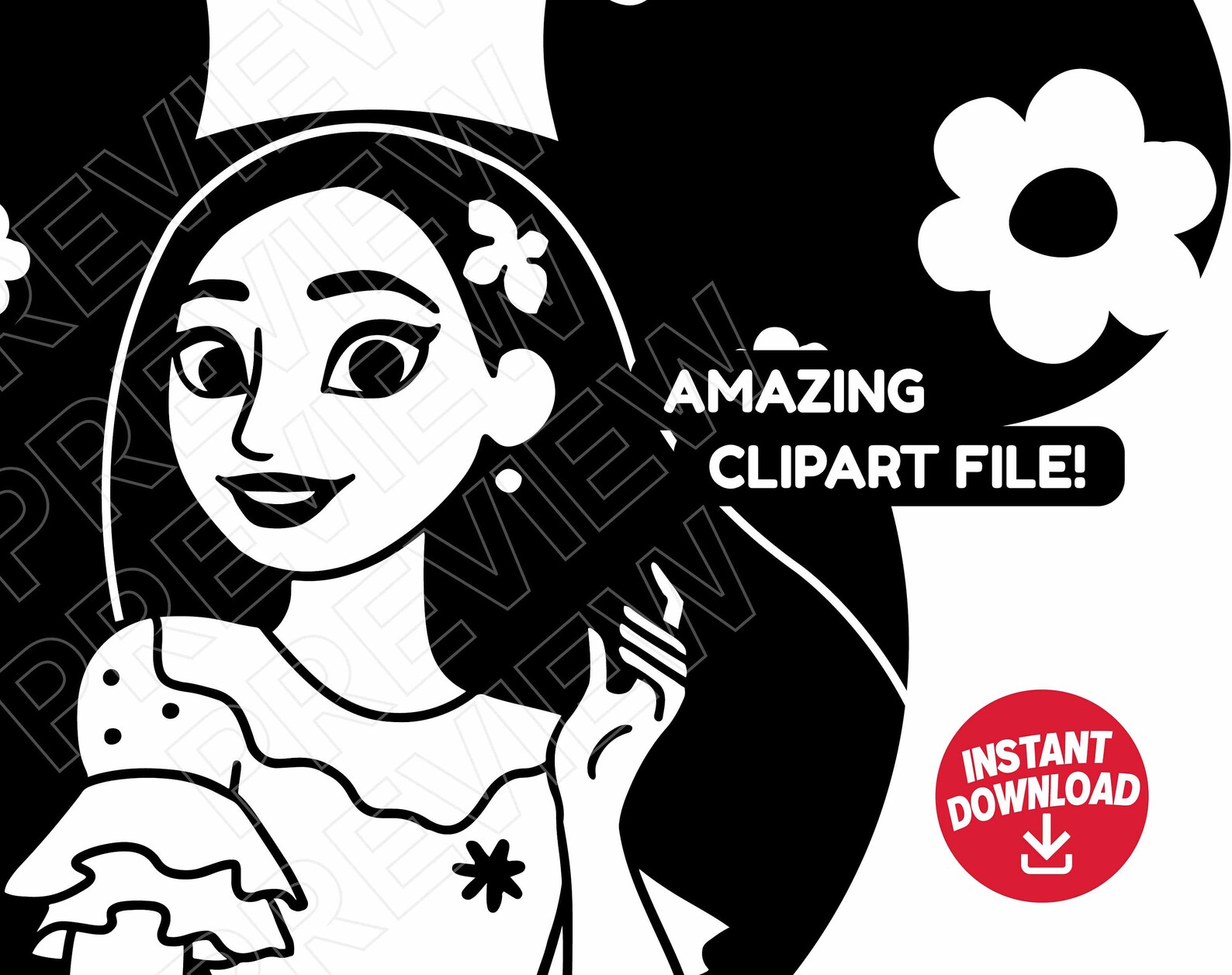 Encanto Isabela SVG Disneyland Ears Flowers Cut File - Etsy