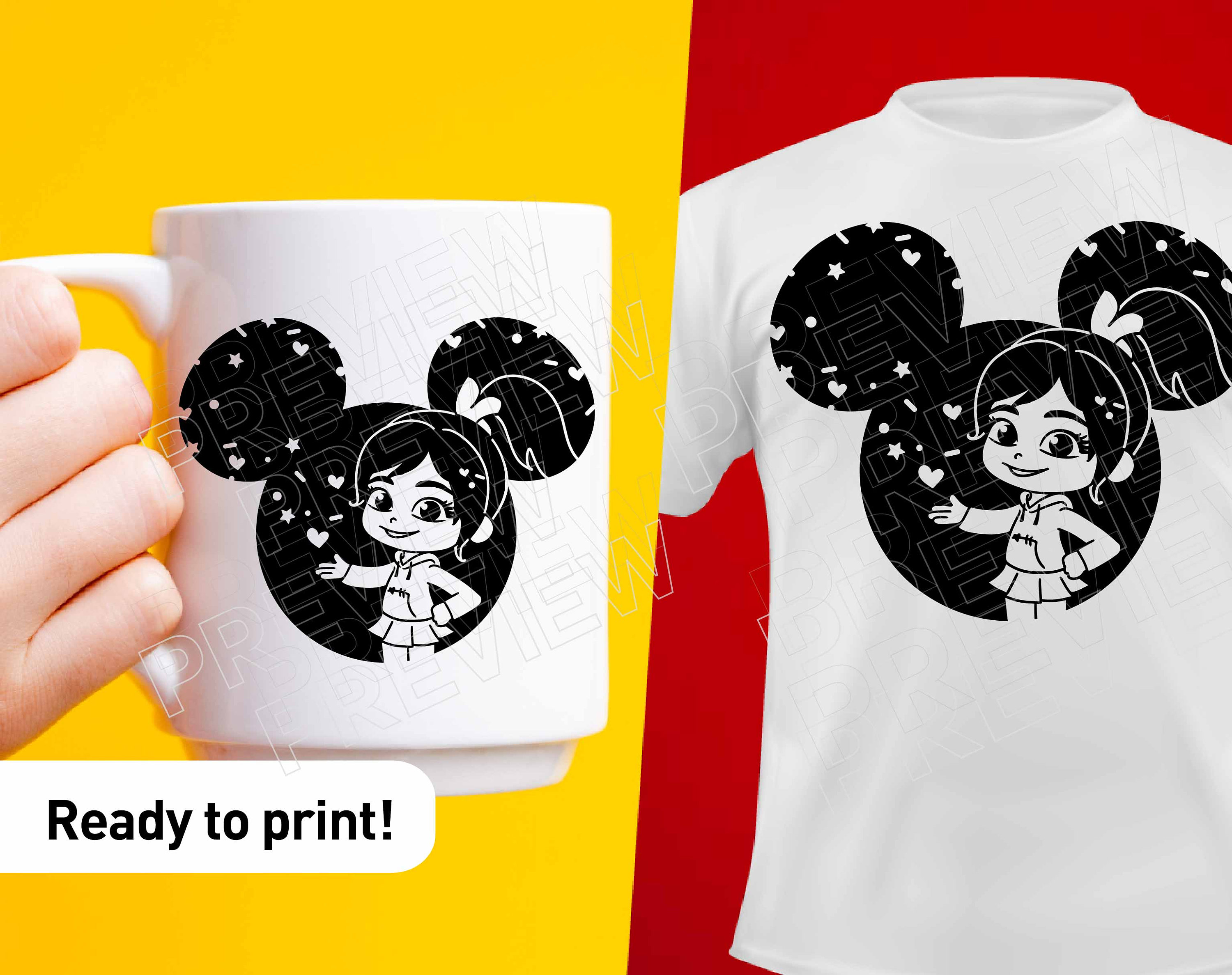 Vanellope SVG Wreck It Ralph Png Clipart Cut File Outline - Etsy