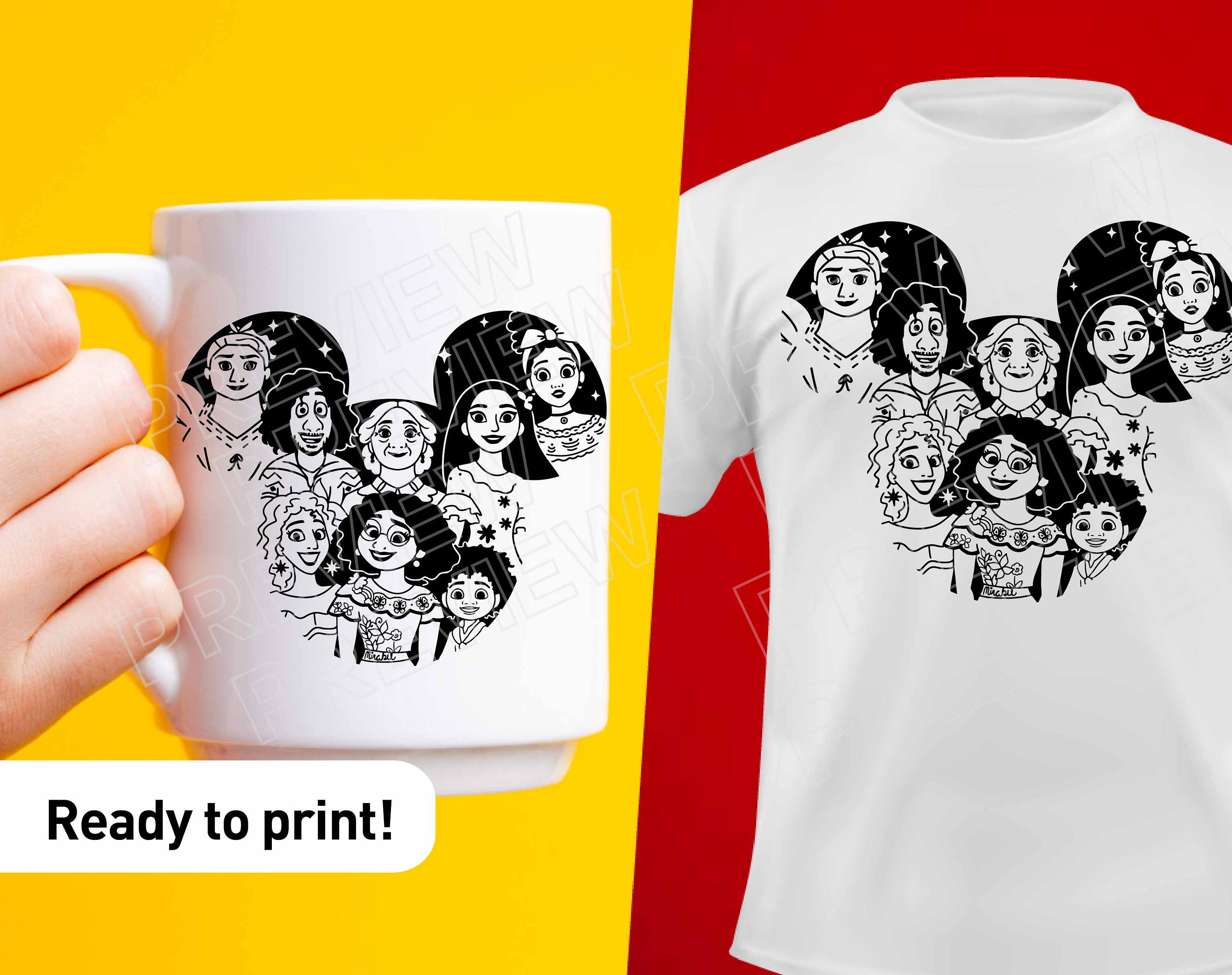 Charm SVG Png Dxf Clipart Family Madrigal Mirabel Bruno - Etsy UK