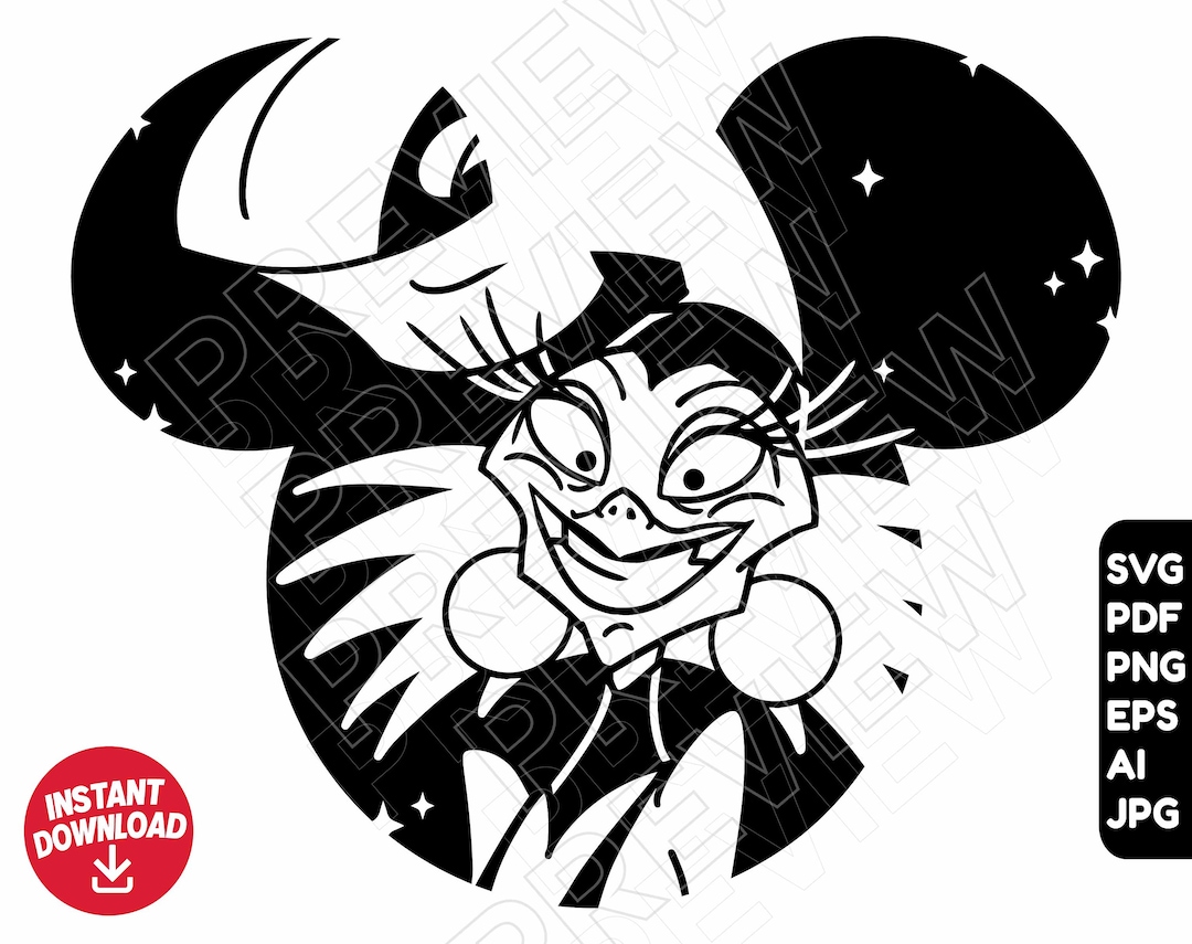 Yzma SVG the Emperors New Groove Png Clipart , Disneyland Villains ...
