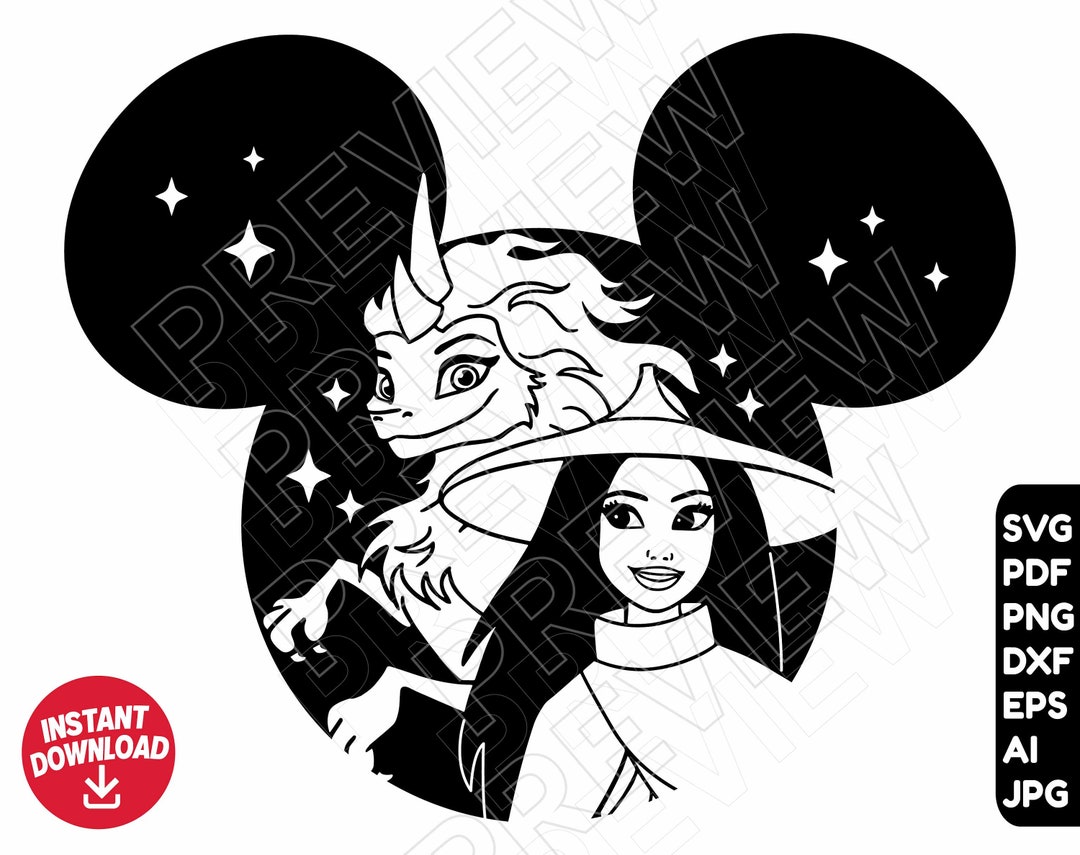 Raya Sisu SVG Raya and the Last Dragon Png Clipart , Cut File Outline ...