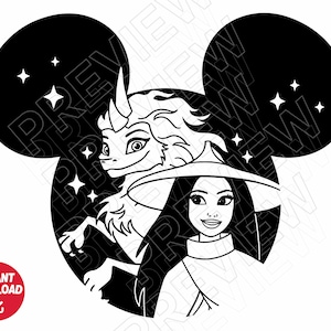 Raya Sisu SVG Raya and the Last Dragon Png Clipart , Cut File Outline ...