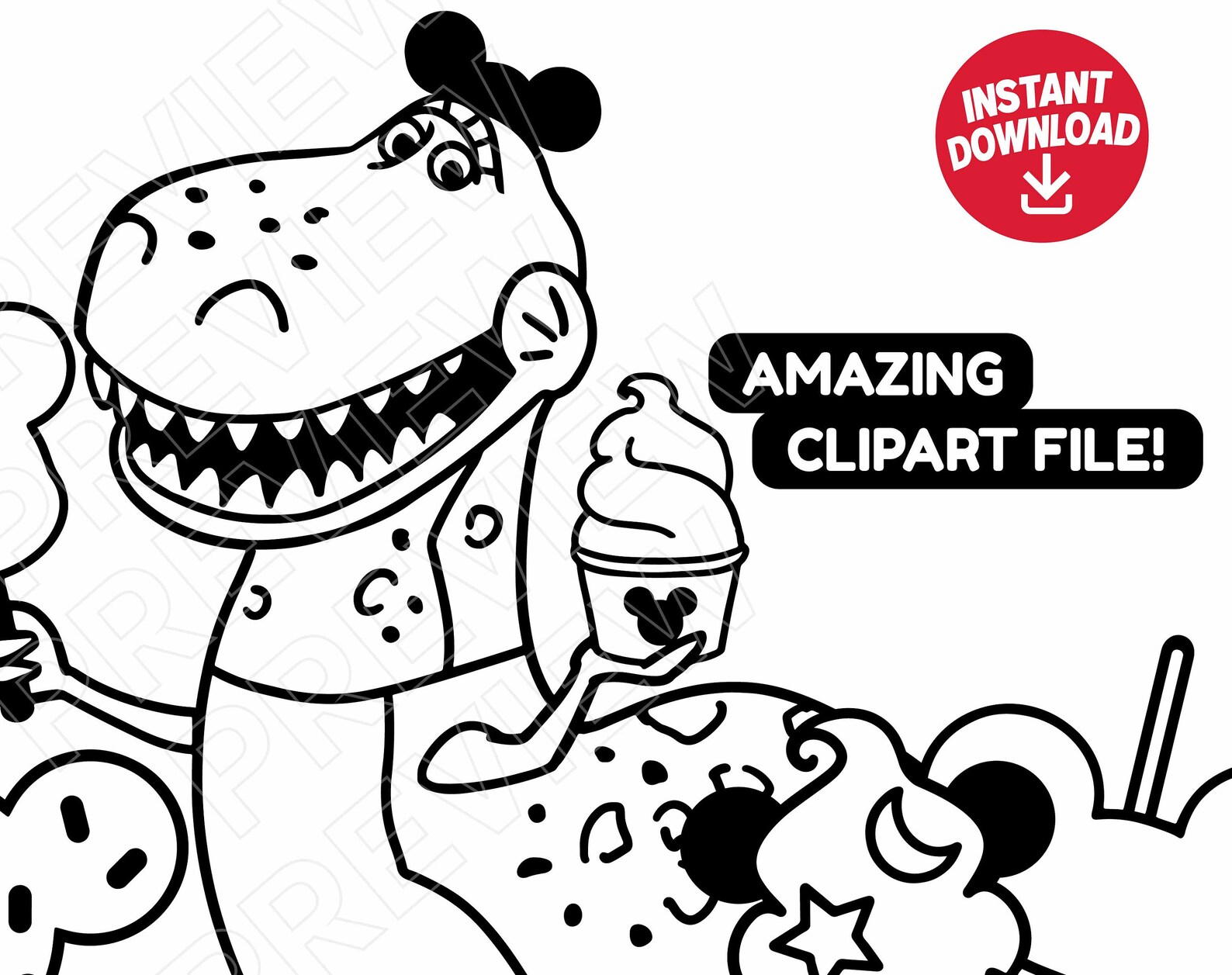 Rex Toy Story SVG Png Dxf Clipart Disneyland Snacks Svg - Etsy