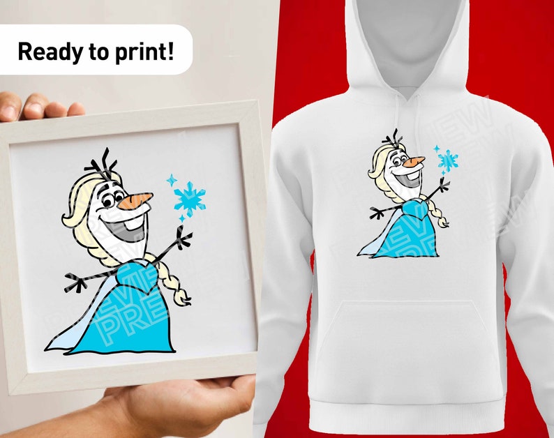 Olaf SVG Elsa Dress Frozen Dxf Png Clipart Cut File Layered - Etsy