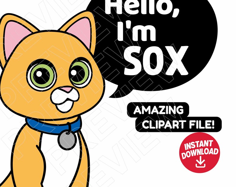 Sox SVG Cat Buzz Ligthyear Png Clipart Cut File Layered by - Etsy