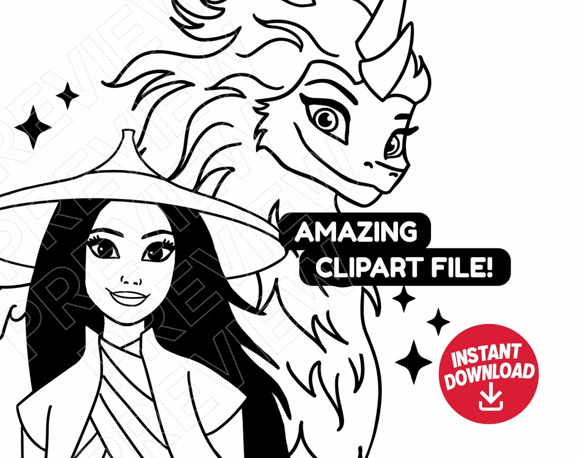 Raya Sisu SVG Raya and the Last Dragon Clipart Png Cut File - Etsy