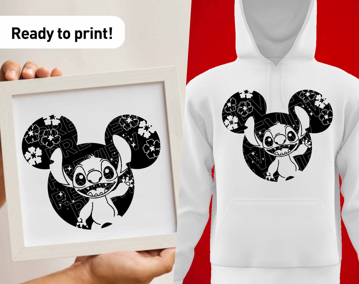 Stitch SVG Ears Svg Png Clipart Cut File Silhouette - Etsy