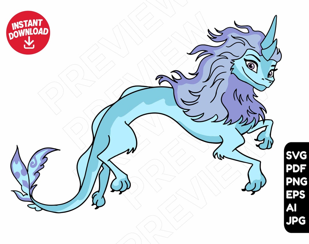 Sisu Dragon Svg , Raya and the Last Dragon Svg Png Clipart, Cut File ...