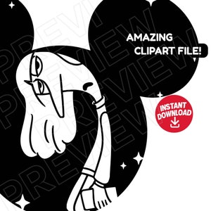 Inside Out 2 SVG Ennui Ears Dxf Png Clipart , Cut File Outline ...