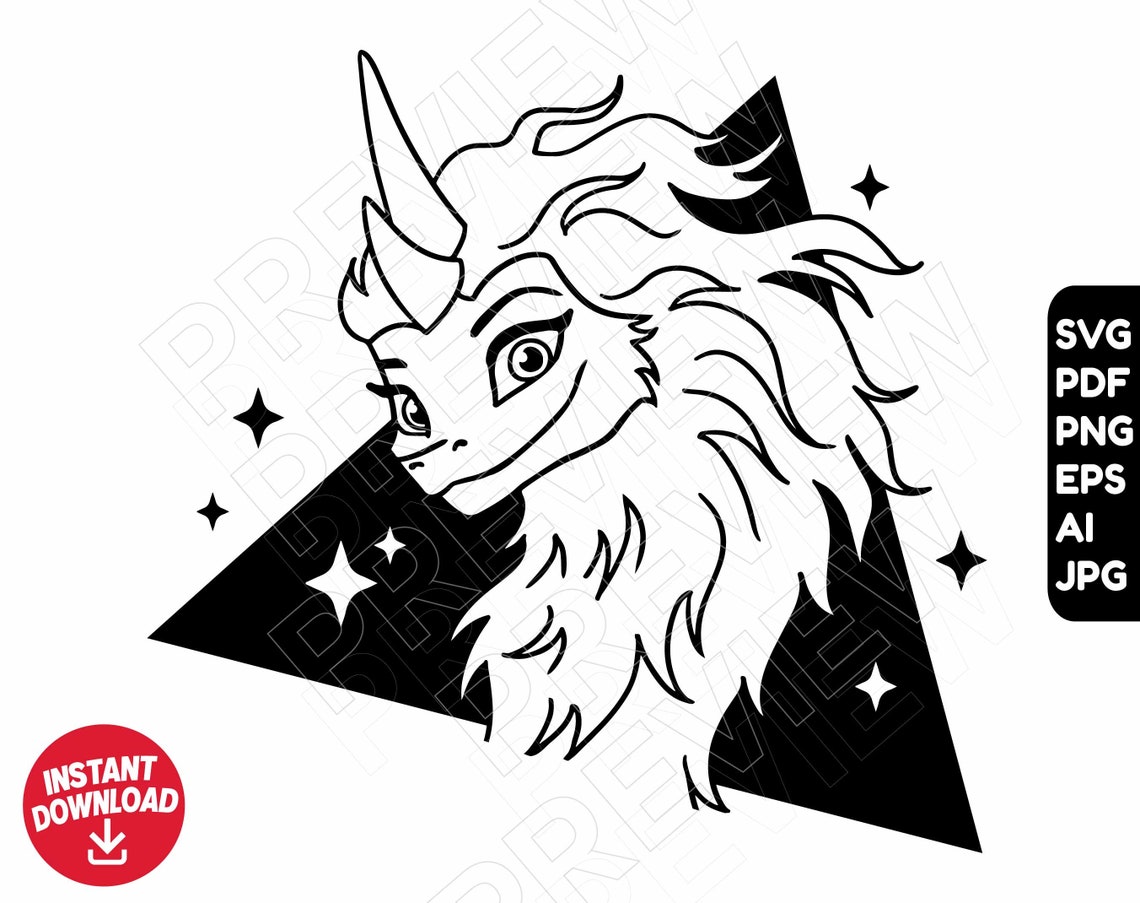 Raya and the Last Dragon Sisu SVG Png Clipart Cut File - Etsy