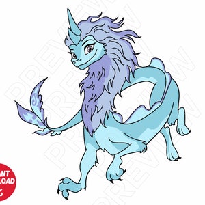 Sisu Dragon SVG Png Clipart , Manta and the Last Dragon , Cut File ...