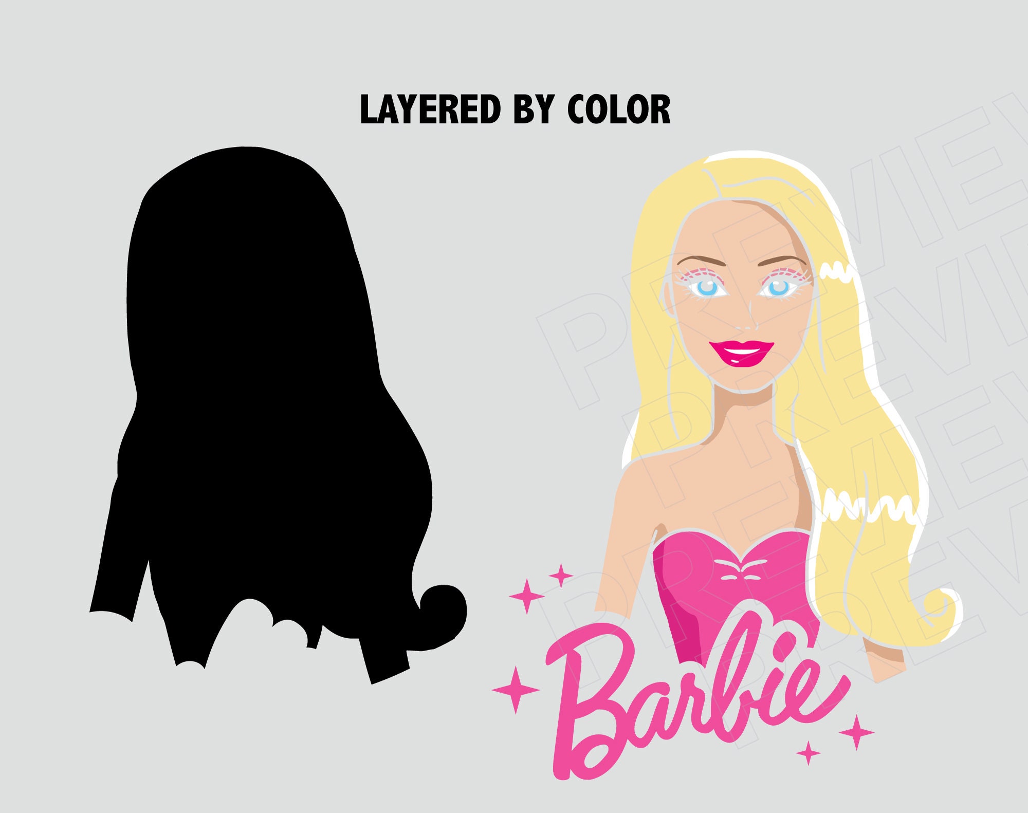Barbie Svg Cut File Clipart Barbie Doll Svg Png Cricut | Etsy