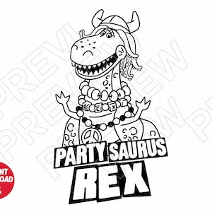 Toy Story SVG Party Saurus Rex Png Dxf Clipart Cut File - Etsy