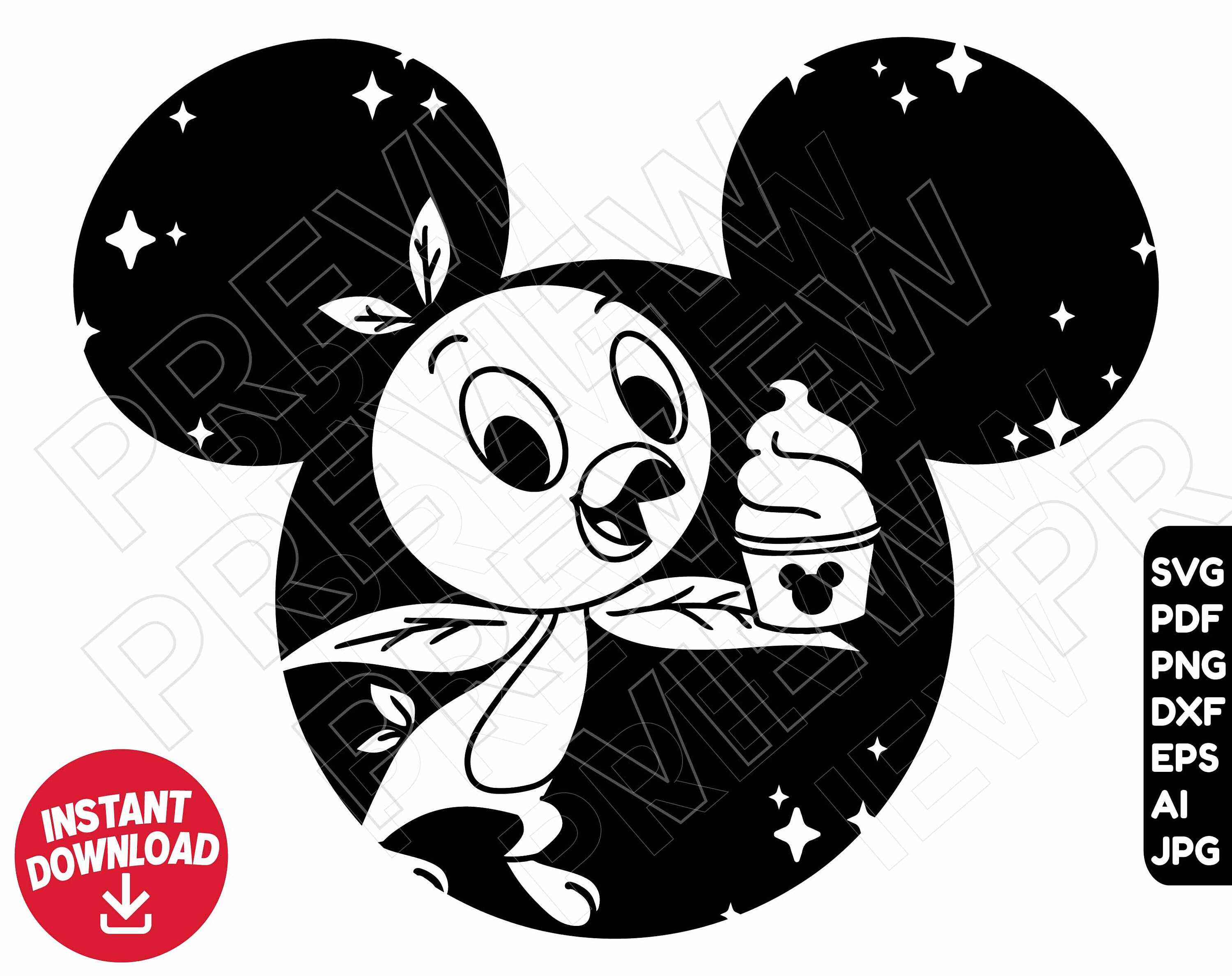 Orange Bird SVG Disneyland Ears Png Dxf Clipart Cut File - Etsy Ireland