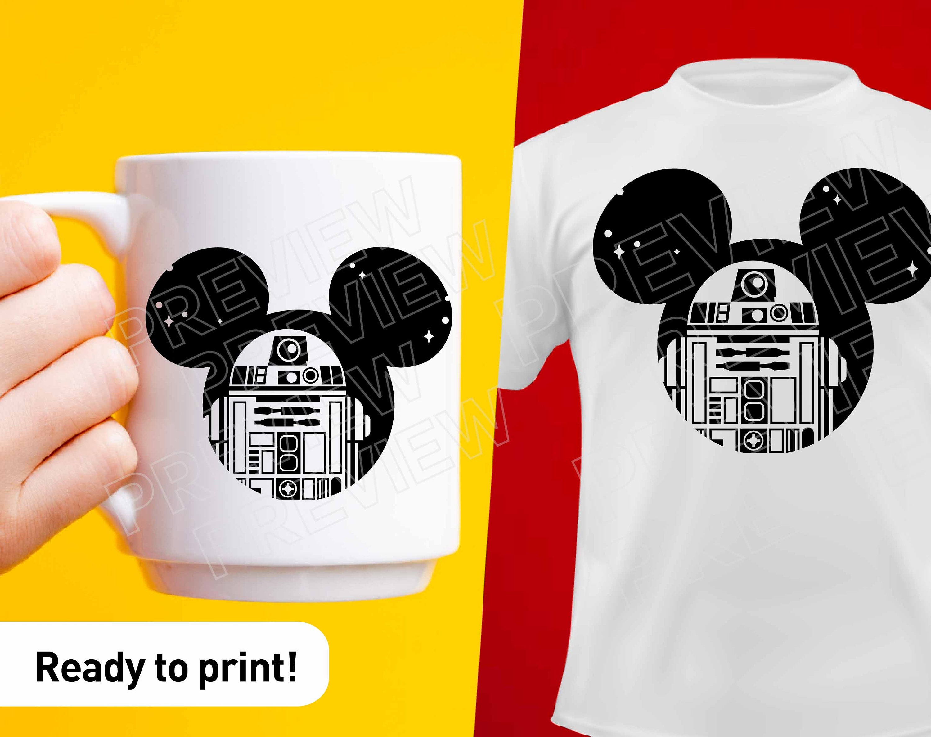 R2D2 SVG Star Wars Ears DXF Png Clipart Cut File Outline - Etsy Canada