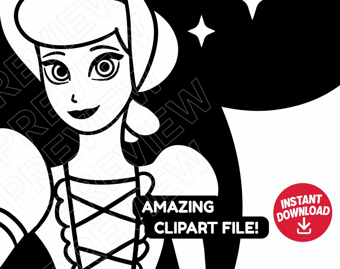 Bo Peep SVG Png Clipart Toy Story SVG Vacay Mode Cut - Etsy