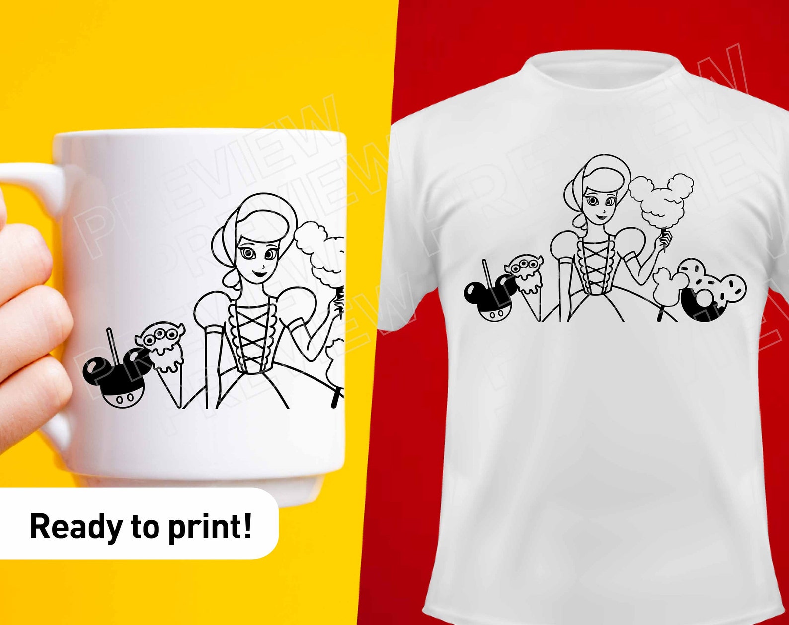 Bo Peep SVG Toy Story Snacks Png Dxf Clipart Cut File - Etsy