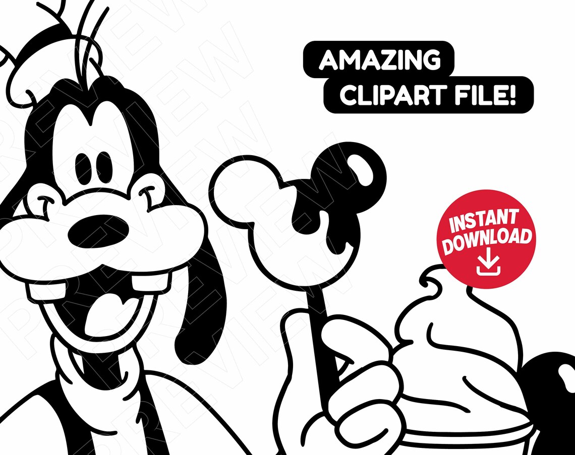 Goofy SVG Disneyland Snacks Svg Clipart Png Cut File - Etsy