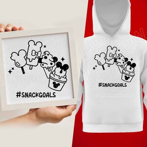 Snack Goals SVG Disneyland Snacks Dxf Png Clipart , Cut File Outline ...