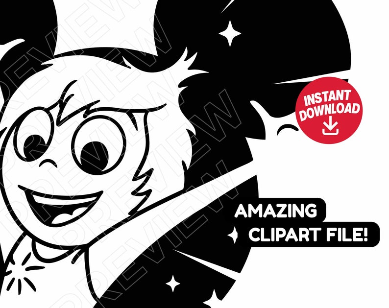 Inside Out SVG Joy Happiness Dxf Png Clipart Cut File Outline - Etsy