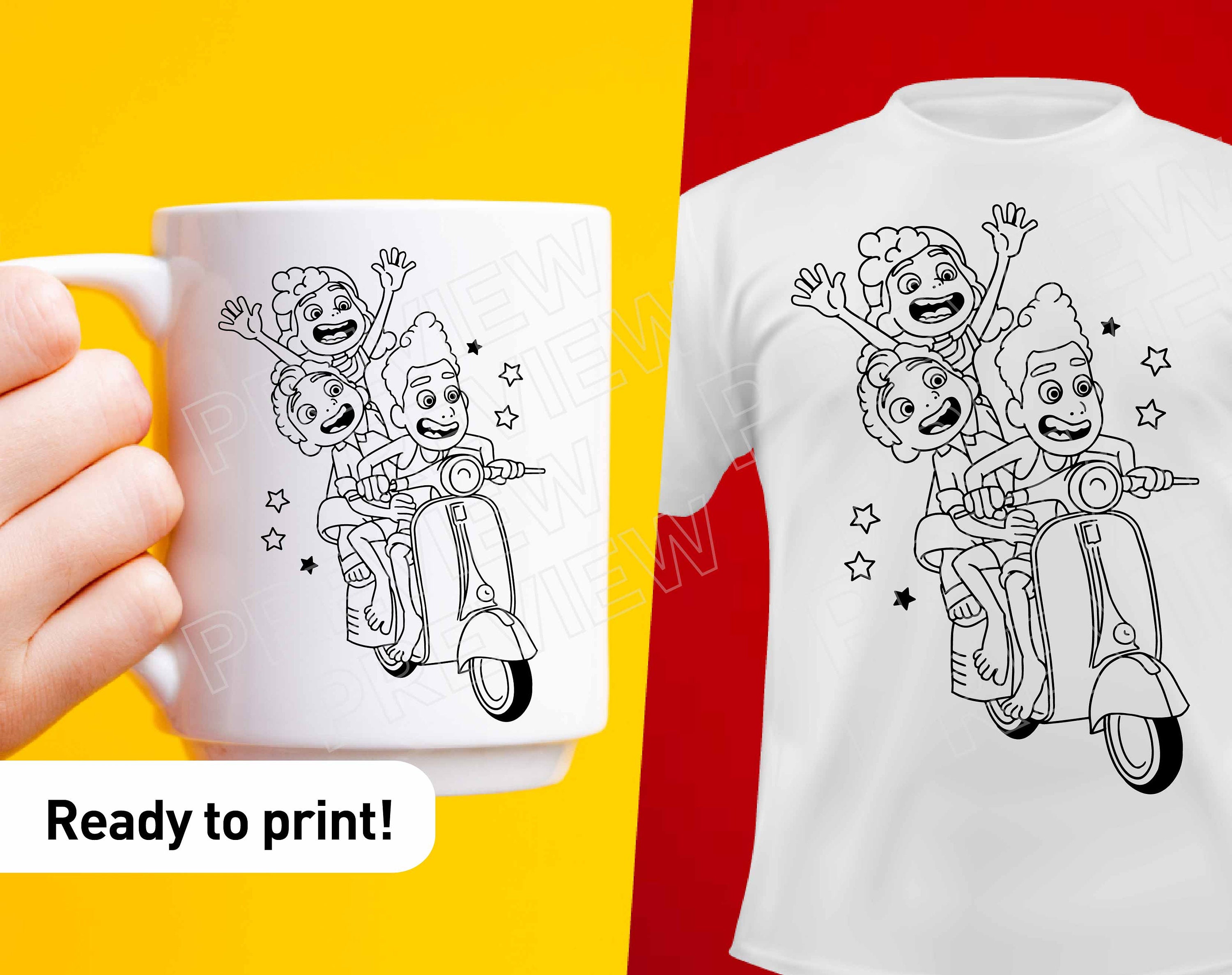 Luca SVG Alberto Png Clipart Cricut Cut File Outline - Etsy UK