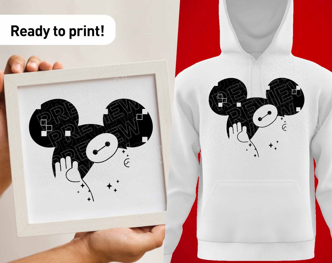 Baymax SVG Big Hero 6 Png Clipart Cut File Outline | Etsy UK