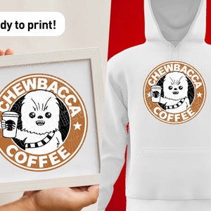 Chewbacca SVG Coffee Svg Png Dxf Clipart , Cut File Layered by Color - Etsy