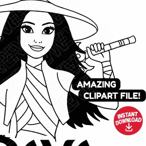 Raya and the Last Dragon SVG Raya Princess Png Clipart , Cut File ...