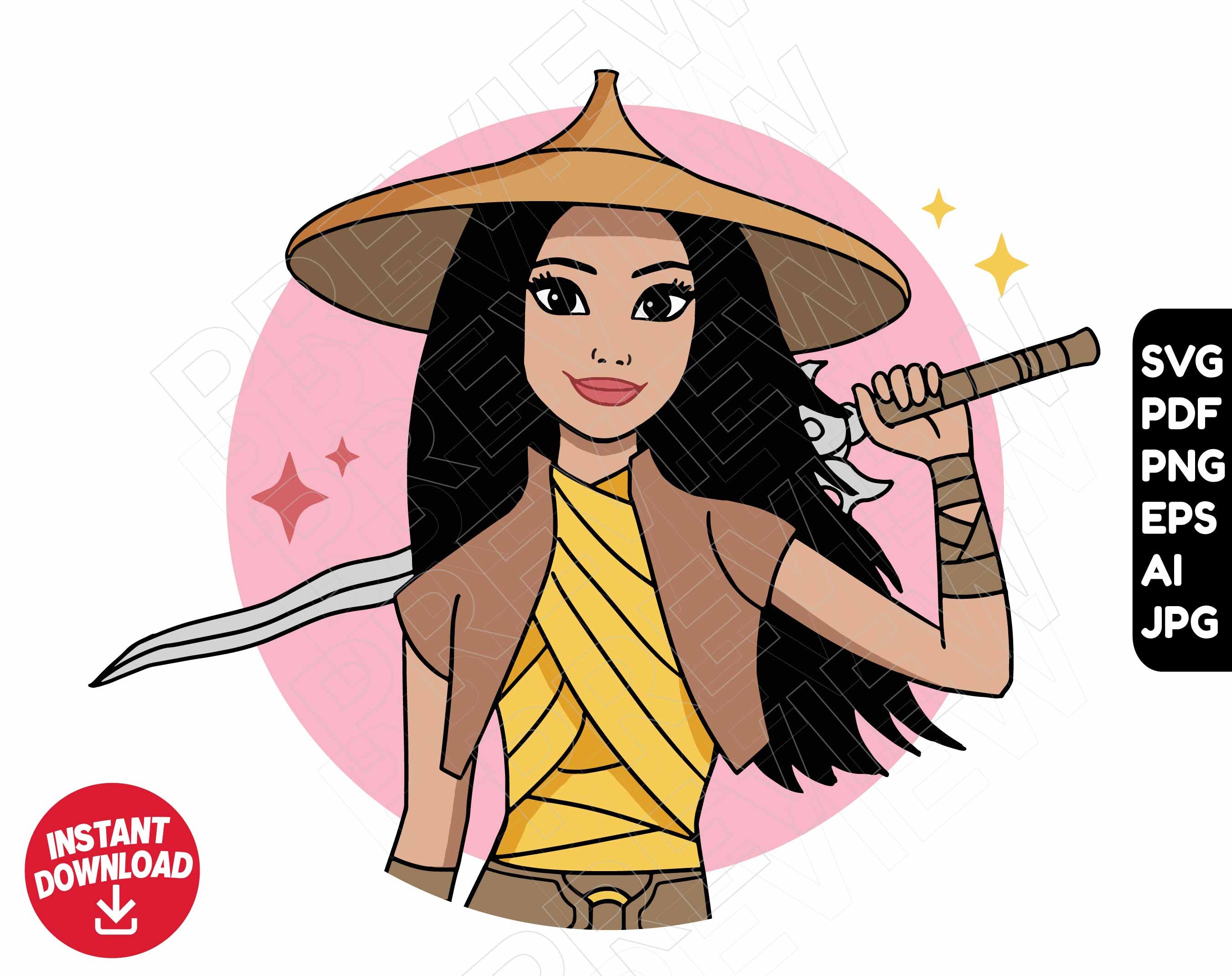 Raya SVG Raya and the last dragon svg disney princess svg | Etsy