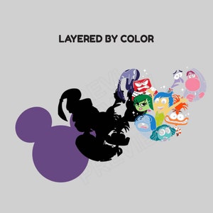 Inside Out 2 Ears Head SVG Dxf Png Clipart , Joy Sadness Anxiety Envy ...