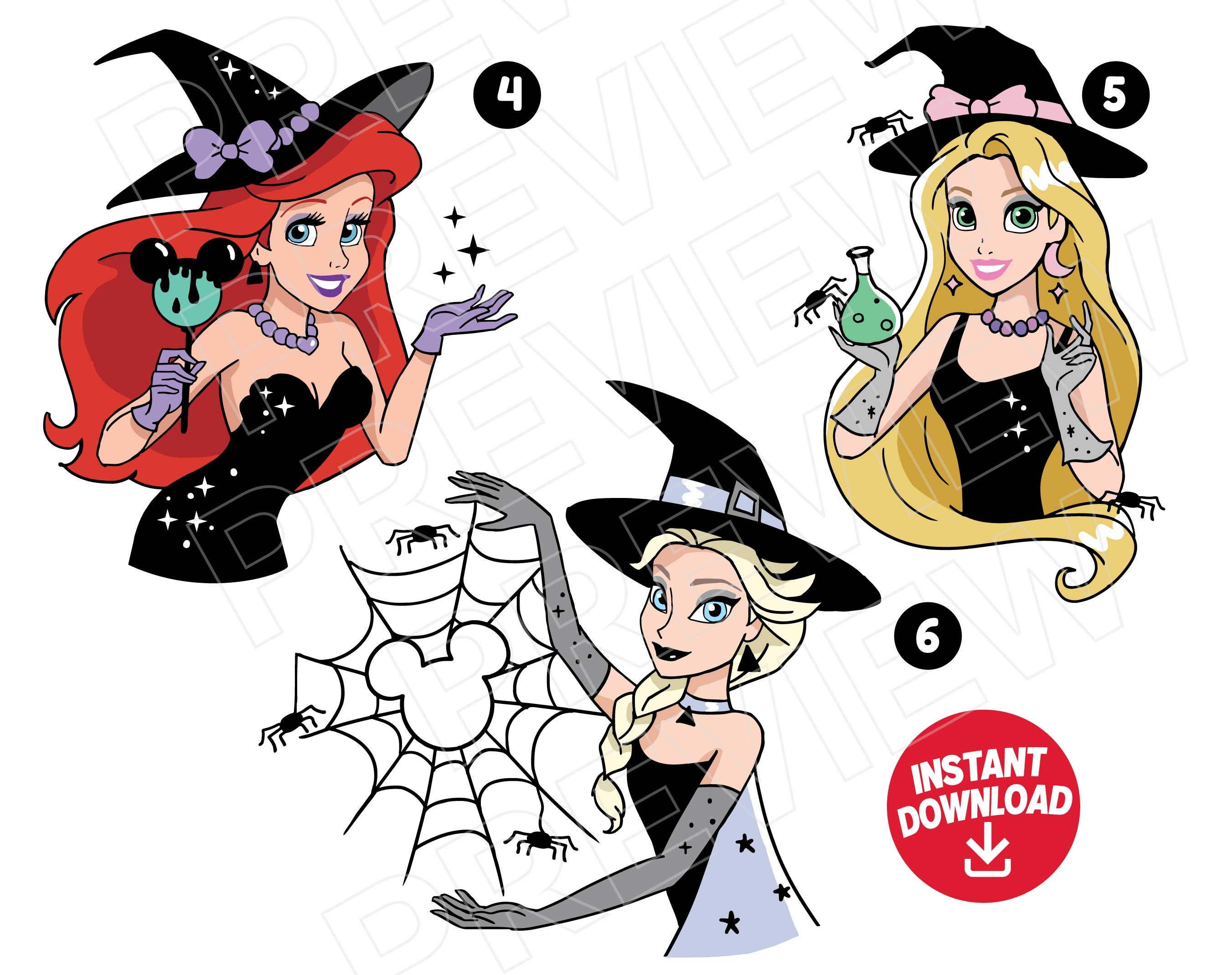 Disney Princess Halloween Clipart Pictures
