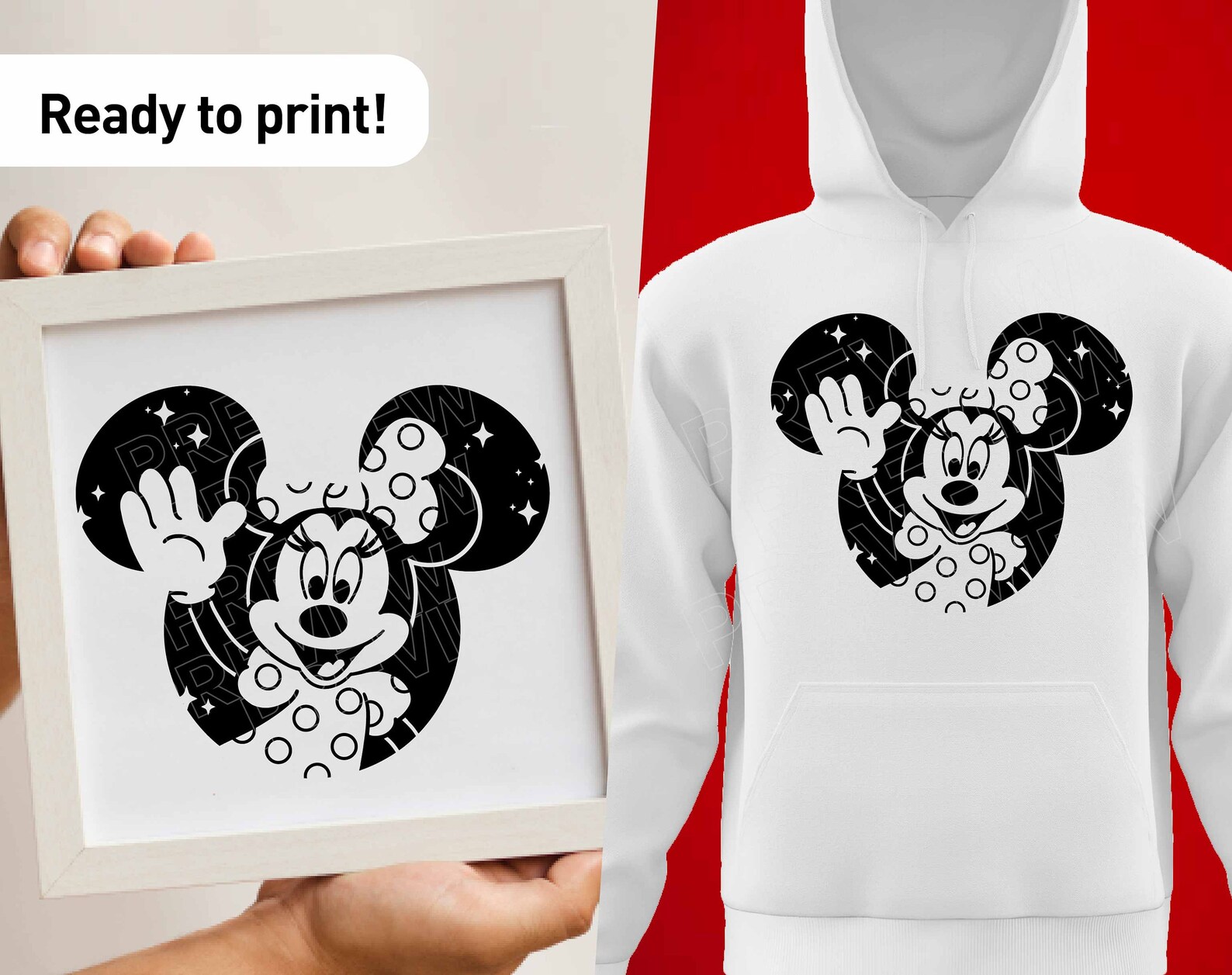 Minnie Ears SVG Mouse Png Disneyland Ears Svg Cricut Cut | Etsy