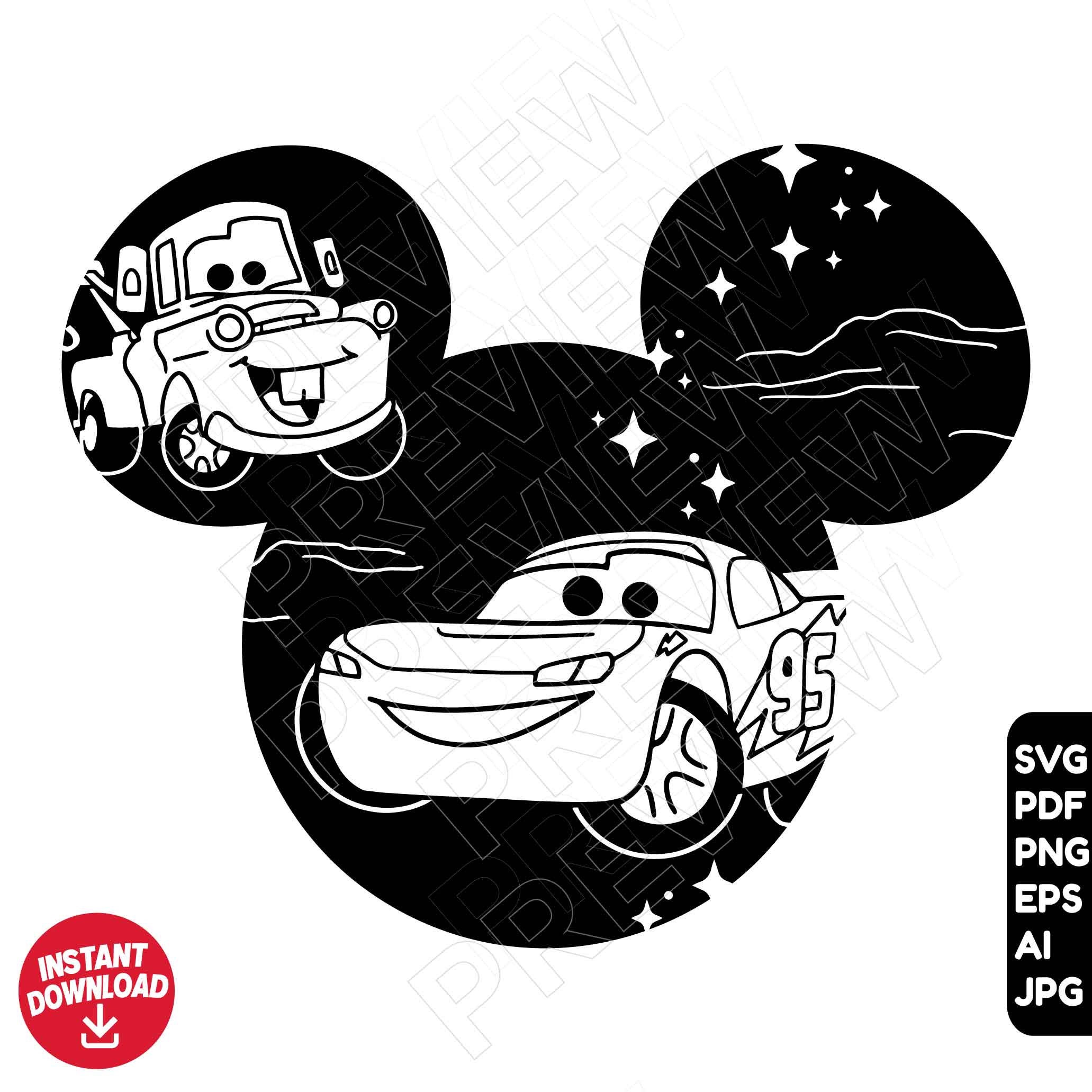 Disney Cars Silhouette
