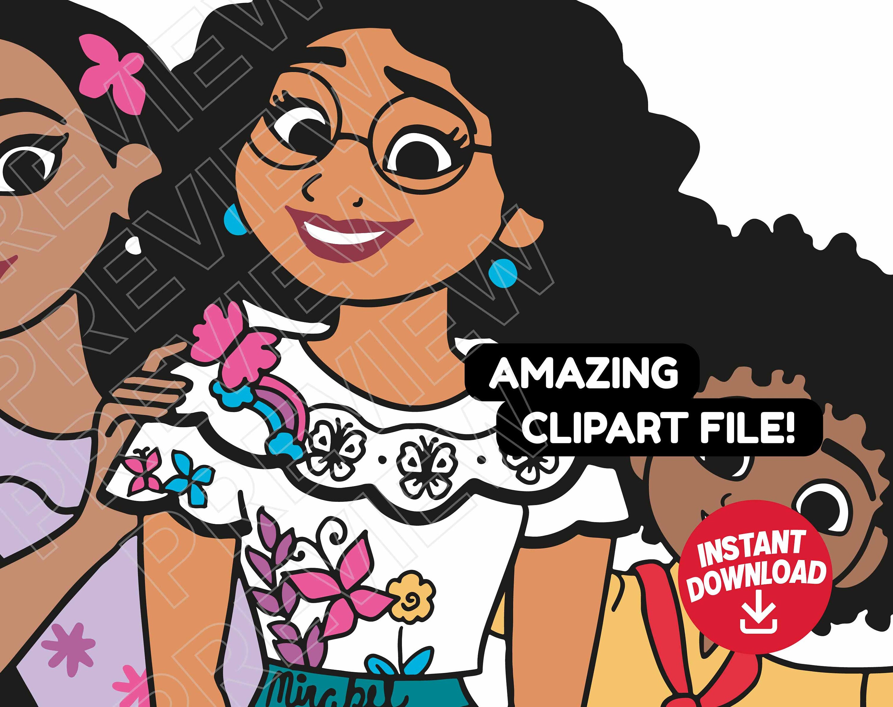 Encanto SVG Mirabel Isabela and Antonio Png Clipart Cut - Etsy