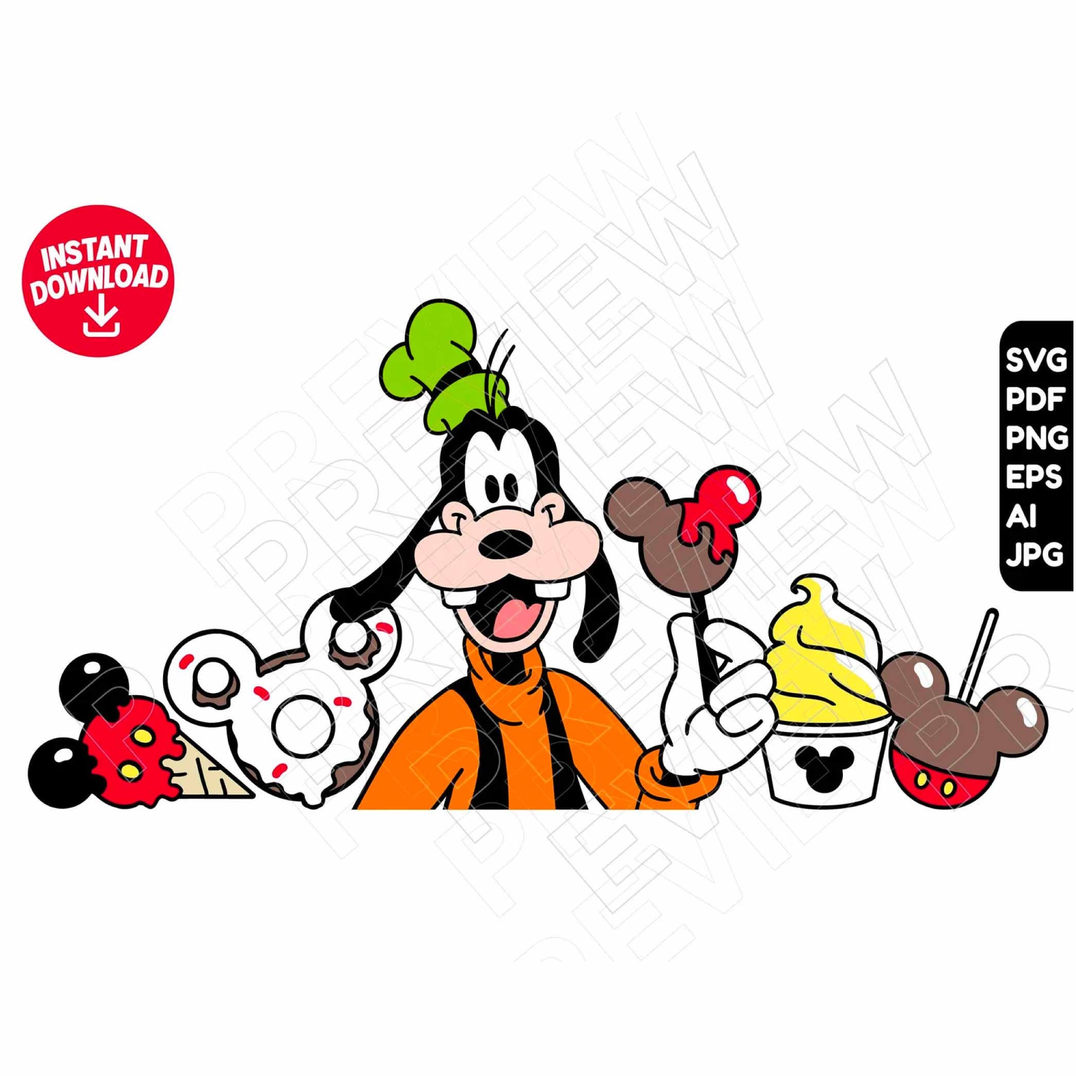 Goofy SVG , Clipart Png , Disneyland Snacks Svg , Cut File Goofy SVG , Clipart Png , Disneyland Snacks Svg , Cut File