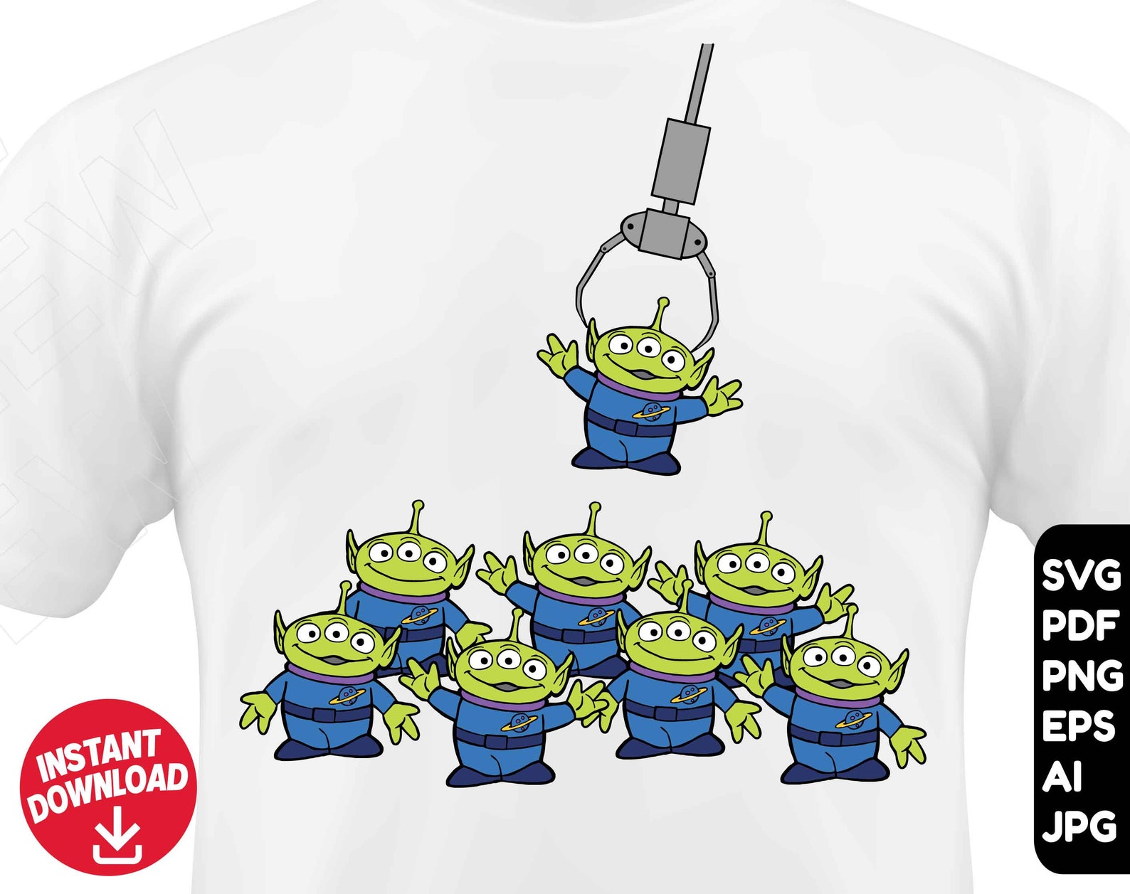 Toy Story SVG Aliens Png Clipart Instant Download - Etsy