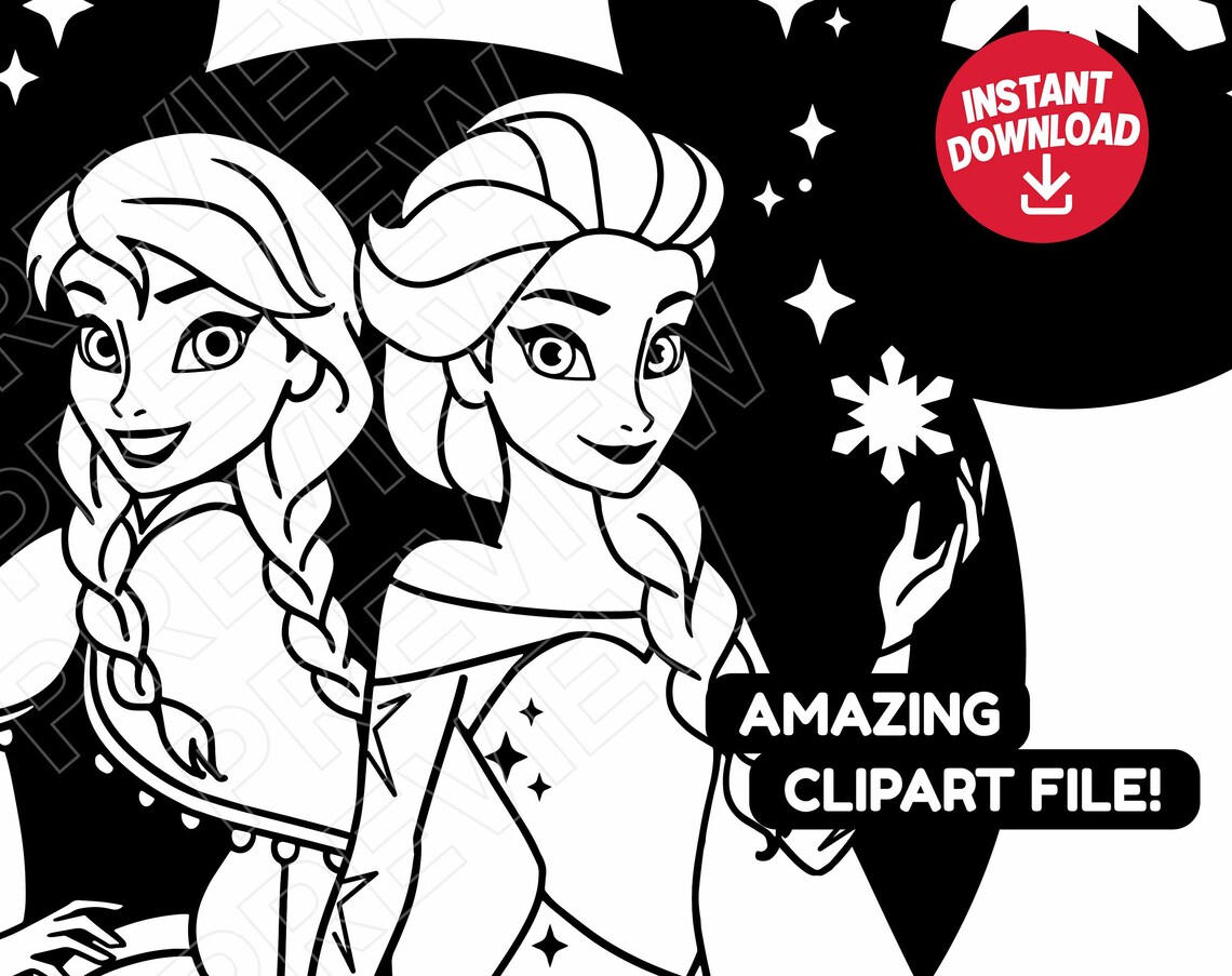 Frozen SVG Ears Ana Elsa Olaf Clipart Png Dxf Vacay Mode - Etsy