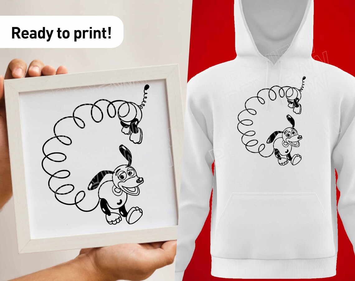 Slinky SVG Toy Story Dog Svg Png Clipart Cut File Outline - Etsy