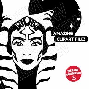 Ahsoka SVG Ears , Star Wars , Cut File Outline Silhouette - Etsy