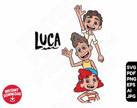 LUCA SVG Png Cut File Layered by Color - Etsy