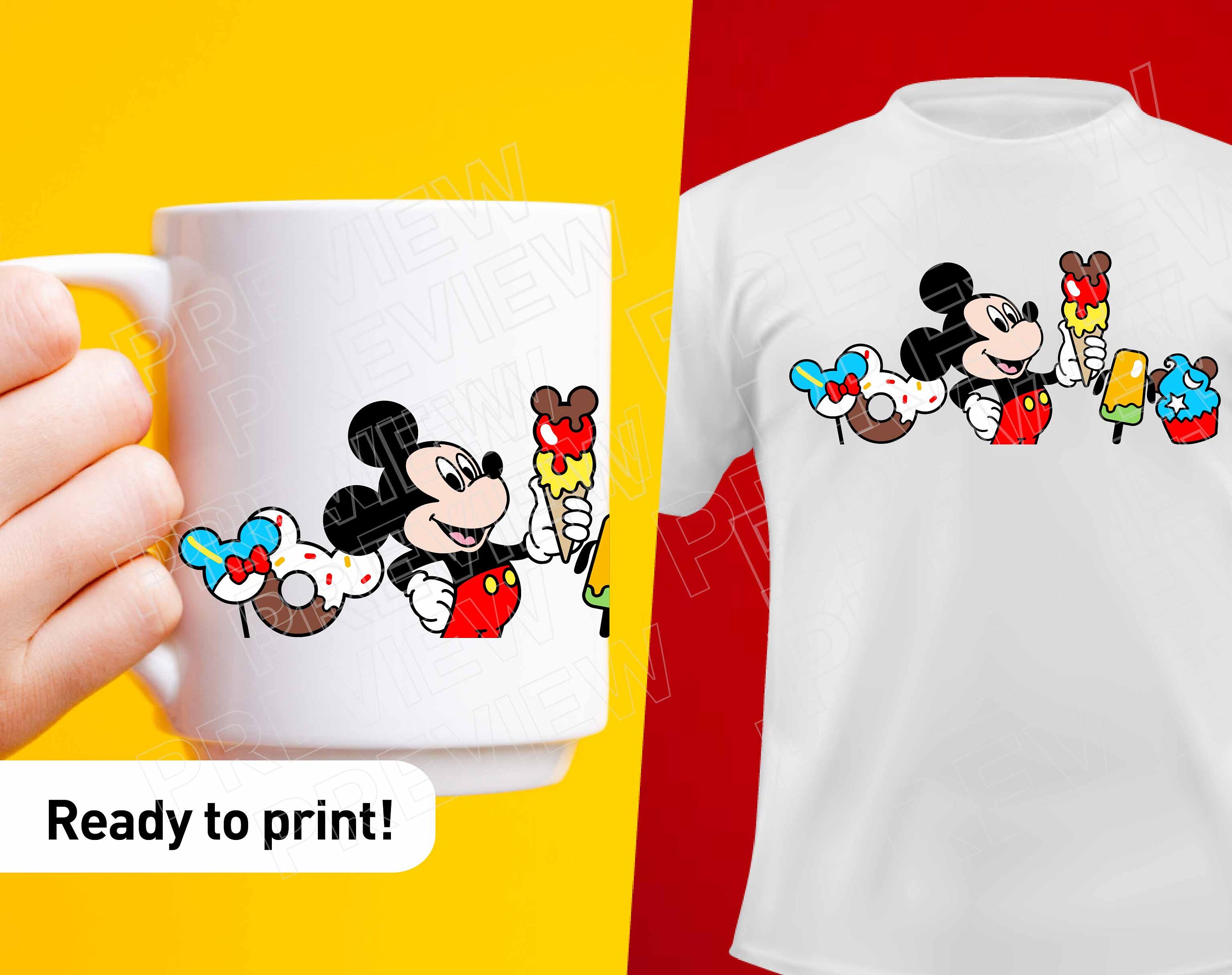 Mickey SVG snacks svg png dxf clipart cut file layered by - Etsy México