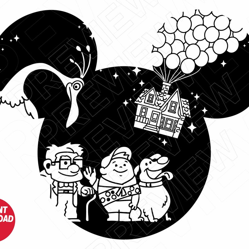 Up Movie Clipart - Etsy