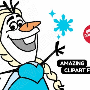Olaf SVG Elsa Dress Frozen Dxf Png Clipart , Cut File Layered by Color ...
