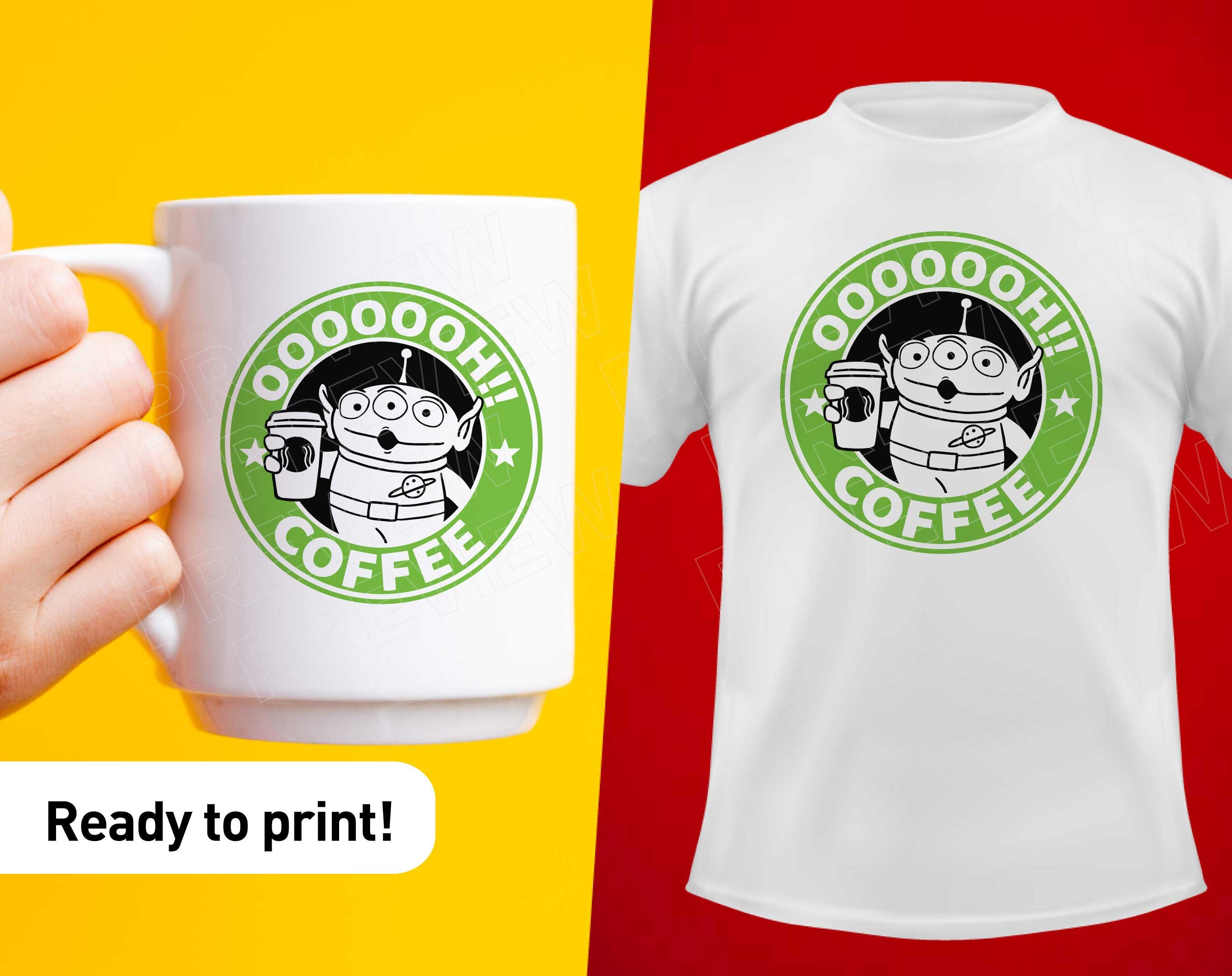 Toy Story SVG Coffee Alien Svg Png Cut File Layered by Color - Etsy