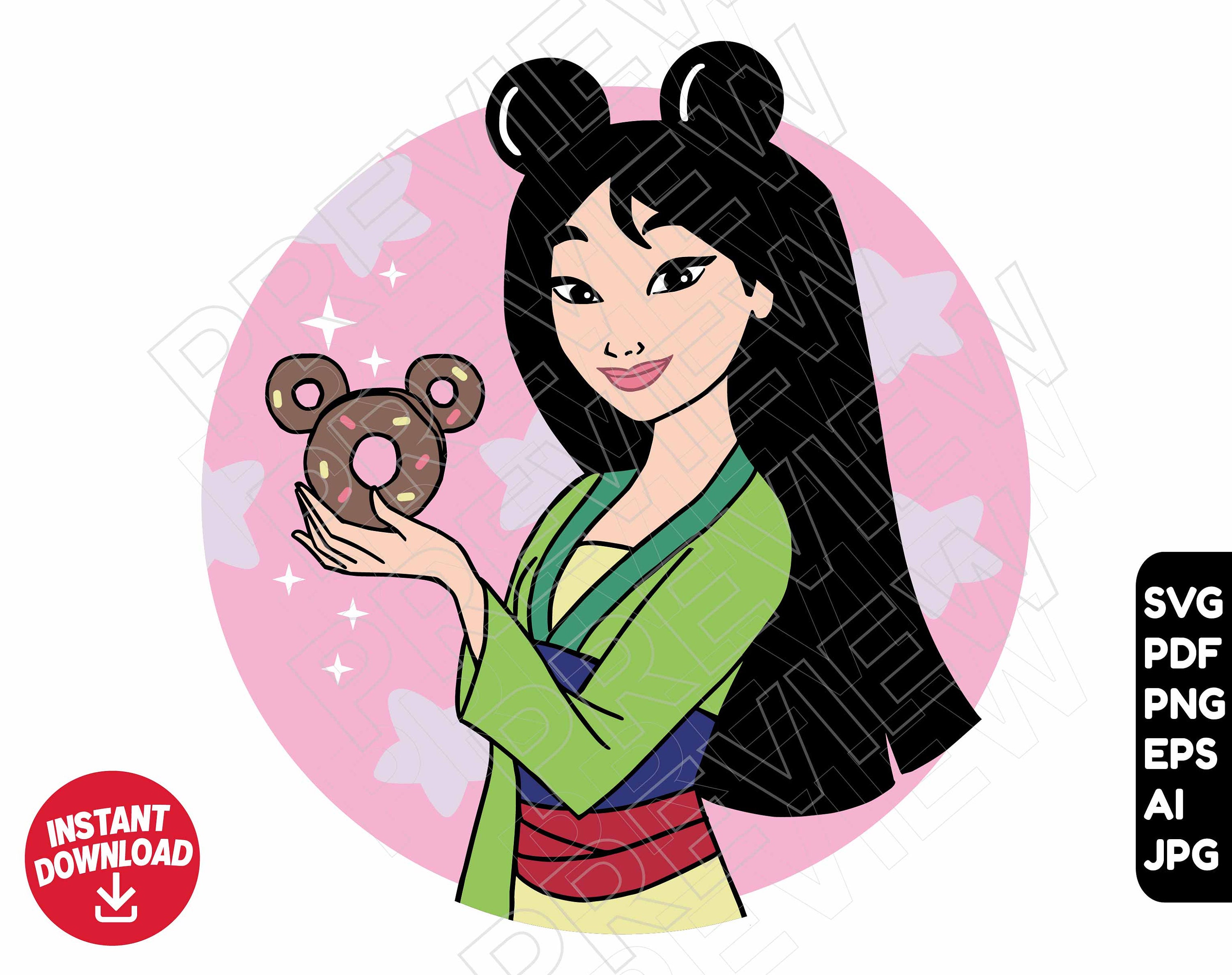 Mulan SVG Snacks Png Clipart Cut File Layered by Color - Etsy Denmark