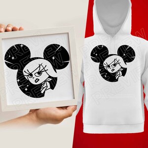 Inside Out SVG Disgust Dxf Png Clipart, Cut File Outline Silhouette - Etsy