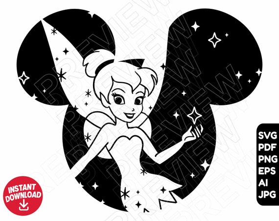 Tinkerbell Silhouettes Clip Art Tinkerbell PNG, Vector, PSD, And