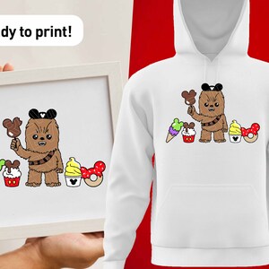 Chewbacca Disneyland Snacks SVG , Star Wars Png Dxf Clipart , Cut File ...